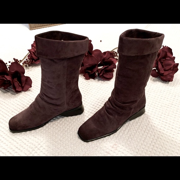Markon | Shoes | Markon Simon Brown Suede Leather Boot Sz 85 | Poshmark